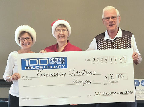 The Kincardine Record | Alzheimer Society Grey-Bruce receives donation ...